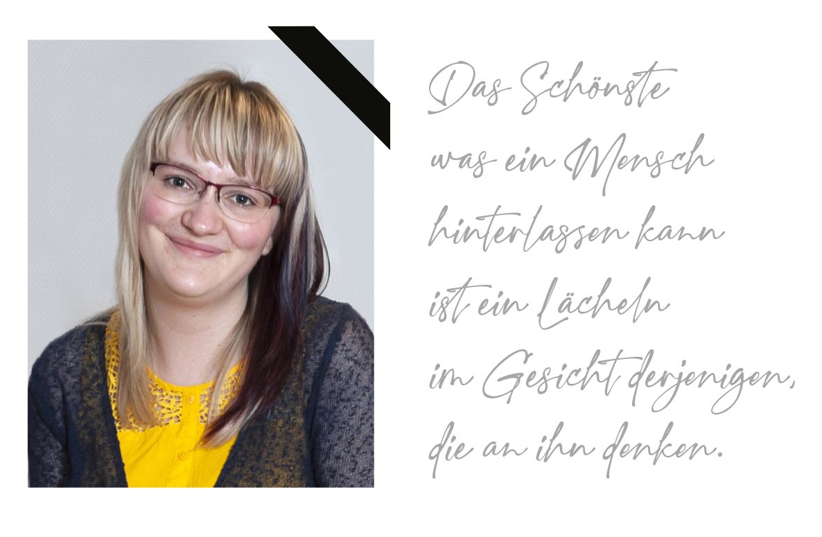 Trauer um unsere Mitarbeiterin Tammy Brändl – Pflegedienst Illing